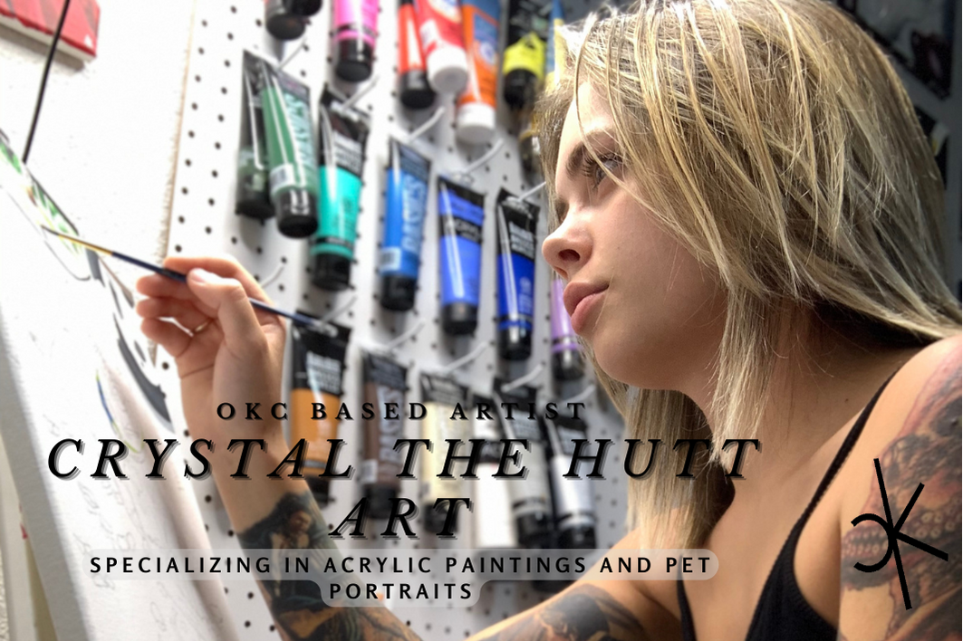 Crystal The Hutt Art - Acrylic Painting, Pet Portraits